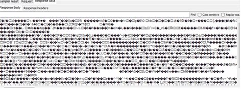 Jmeter Getting Some Junk Response In Response Body Stack Overflow