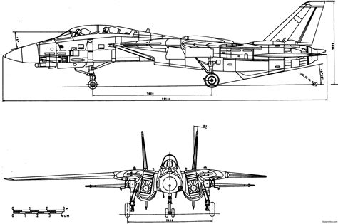 Grumman F 14 Tomcat 4 Free Plans And Blueprints Of Cars Trailers Ships