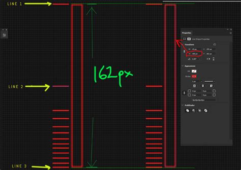 Solved How To Evenly Space Lines Among Shapes Using Pixel Adobe
