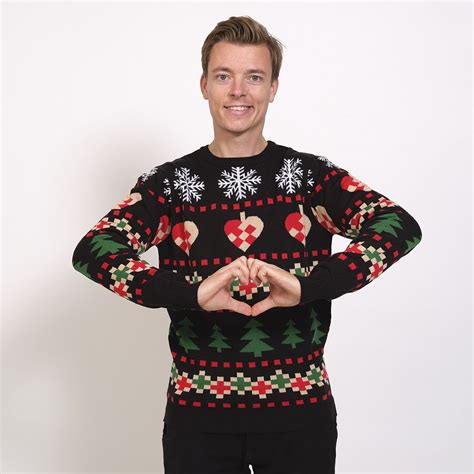 Pull De Noël Classique Noir