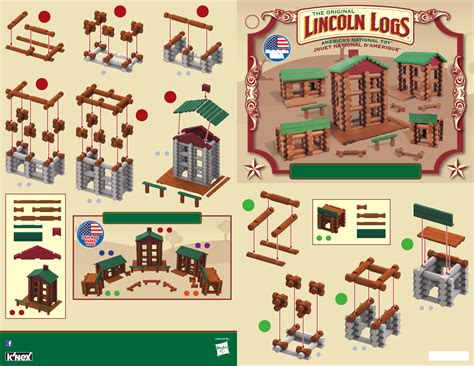 Manual Knex Set 00844 Lincoln Logs Collectors Edition Village