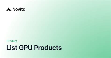 List Gpu Products Documentation