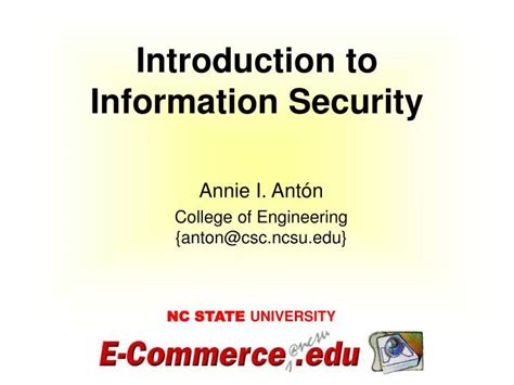 PPT Introduction To Information Security PowerPoint Presentation Free Download ID
