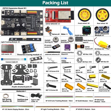Adeept Smart Car Kit For Esp32 Wrover Compatible With Arduino Ide Diy