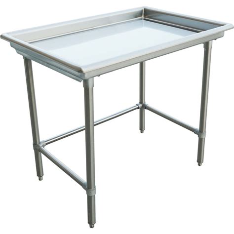 Professional Long Lasting Commercial Stainless Steel Dish Sorting Table