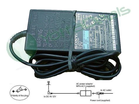 Sony Genuine Original MPA AC V A AC Adapter For Video Camera EVI D EVI D P SNC P
