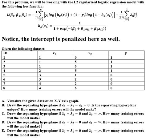 For This Problem We Will Be Working With The L2 Chegg Com