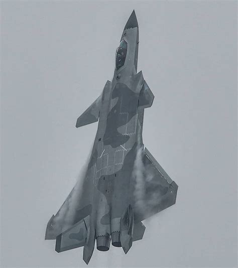 The J 20 Has An Electro Optical Targeting System Under Its Nose While Six Units Of Distributed