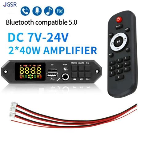 Jgsr Mp3 Decoder Module Audio Amplifier Car Stereo Decoding Module