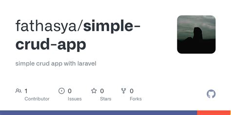 GitHub Fathasya Simple Crud App Simple Crud App With Laravel