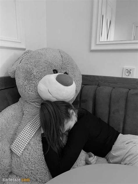 عکس پروفایل دخترانه با خرس عروسکی بدون چهره و فیک و بدون متن استوری فیک