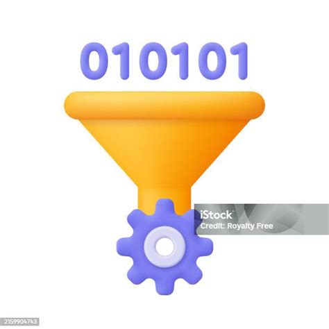 Funnel With Binary Code And Gear Web Development Code Filtration And Funnel With Binary Code And Gear Web Development Code Filtration And