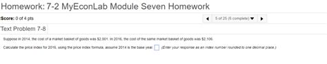 solved homework 7 2 myeconlab module seven homework score