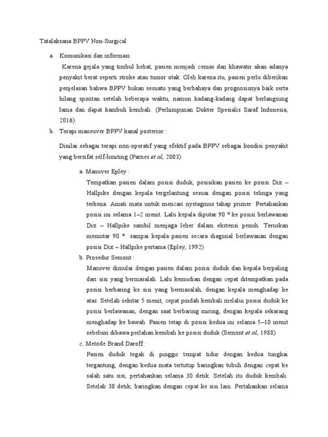 Tatalaksana Bppv Pdf