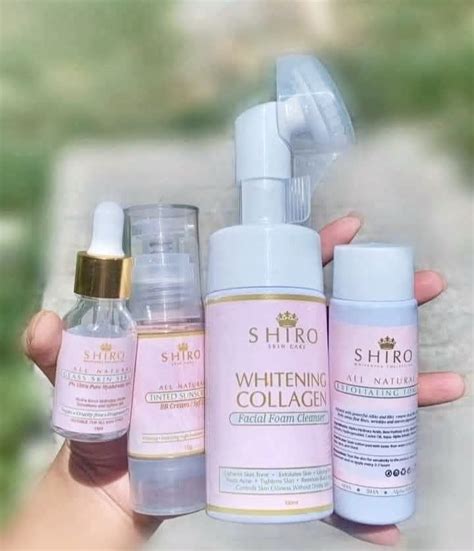 Shiro ️shiro Glass Skin Set • Whitening Collagen Facial Foam Cleanser
