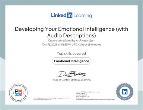 Arul Natarajan On Linkedin Certificate Of Completion