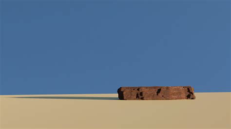 갈색 돌 거친 판 객체 디스플레이 연단 제품 쇼케이스용 받침대 푸른 하늘 배경 3d 렌더링 0명에 대한 스톡 사진 및 기타 이미지 Istock