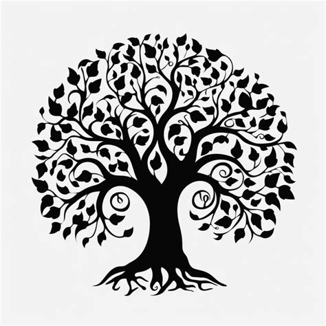 Page Tree Root Silhouette Svg Pictures