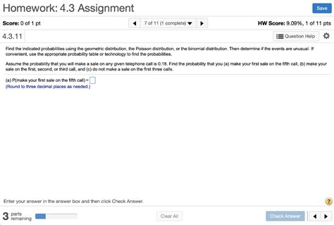 Solved Homework 4 3 Assignment Save Score 0 Of 1 Pt 2 Of