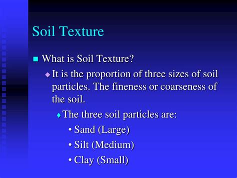 PPT Soil Texture Structure PowerPoint Presentation Free Download