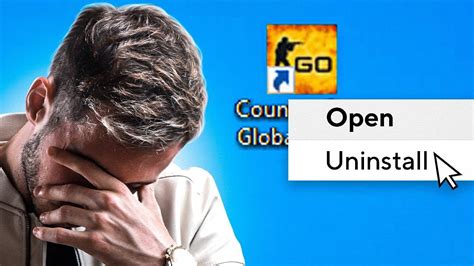 TIME TO UNINSTALL CS GO YouTube