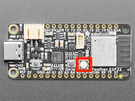 Neopixel Led Adafruit Esp32 Feather V2 Adafruit Learning System