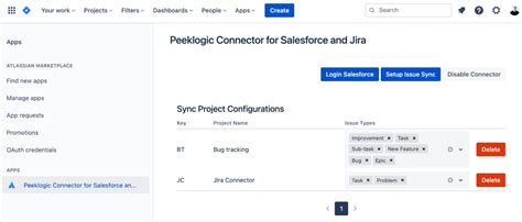 peeklogic connector for salesforce and jira atlassian marketplace