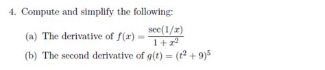 Solved Easy Beginner Calculus Questions I Will Give Maximum