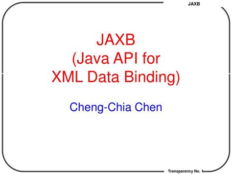 Ppt Jaxb Java Api For Xml Data Binding Powerpoint Presentation