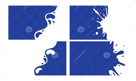 separator header for web page design flat vector illustration set of