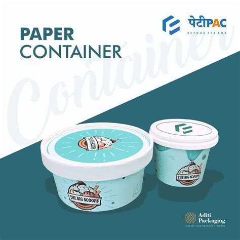 100 Ml 200 Gsm Paper Food Paper Container At ₹ 5piece In Mumbai Id