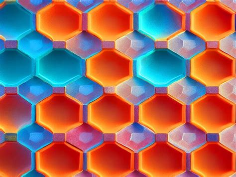 Premium Photo Tiltshift Seamless Hexagonal Pattern Background