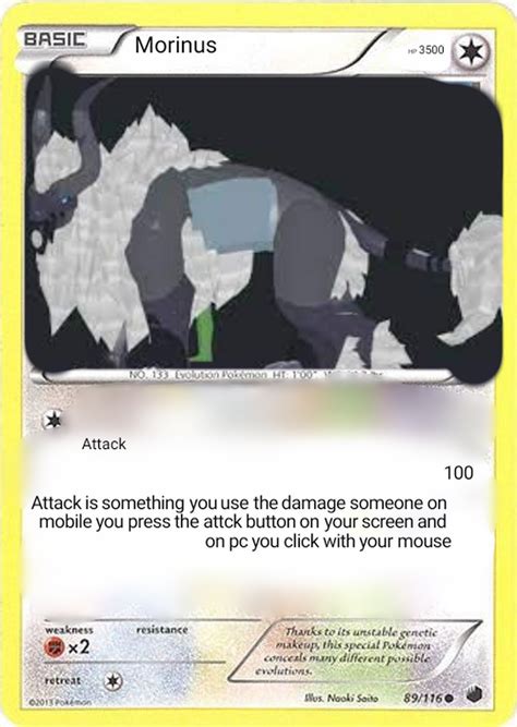 Morinus Pokemon Card Fandom