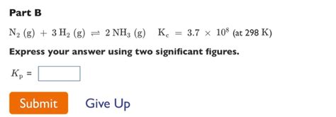 solved calculate kp for each of the following reactions you