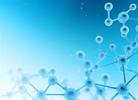 Premium Photo Simple Background Of Molecules In The Style Of Skyblue