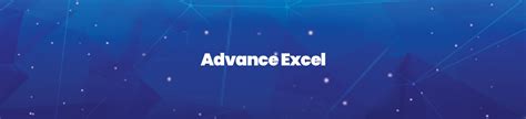 Advanced Excel Course