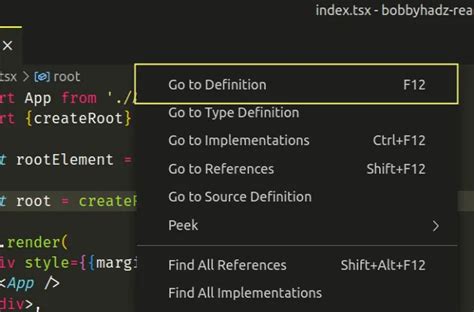 Go To Definition And Back To Reference In Vs Code Bobbyhadz
