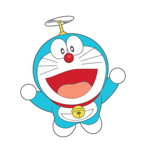 Flying Doraemon Cartoon Design Shop By Aquadigitizing