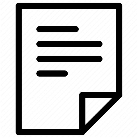 Document Page Edit Text File Format Extension Icon Download On