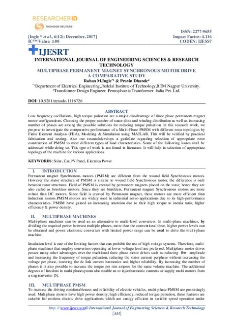 Pdf Ijesrt International Journal Of Engineering Sciences And Research Technology Multiphase