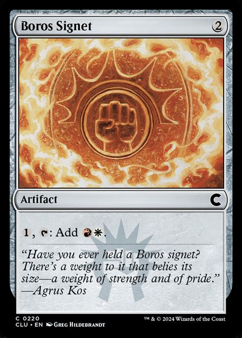 Boros Signet Ravnica Clue Edition Mtg Print
