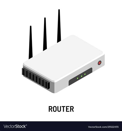 Router Wifi Wireless Ethernet Modem Isolated Vector Image