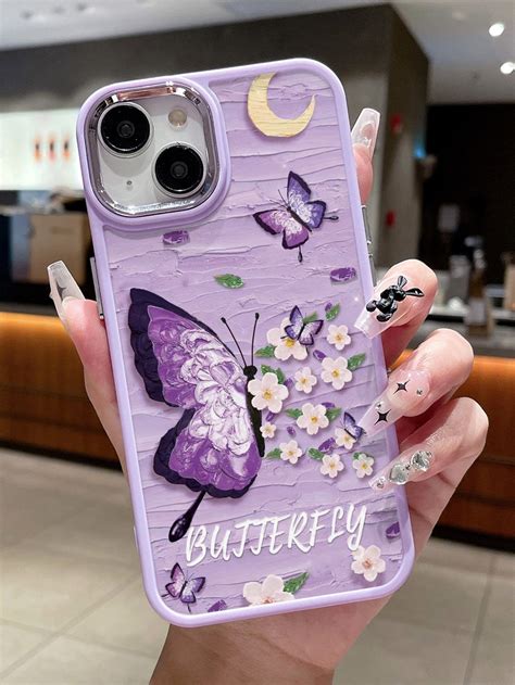 Funda Para Móvil Con Patrón De Mariposa Patrones De Mariposas Fundas