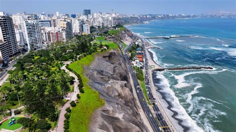 Lima Skyline At Miraflores In Lima Peru Stock Image Image Of View