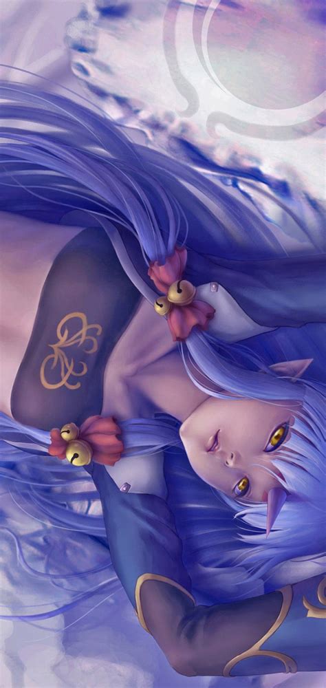 Anime Girl With Purple Hair And Gold Eyes Anime Girl With Purple Hair And Gold Eyes
