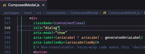 ComposedModal Does Not Have Programmatically Associated Name Issue Carbon Design