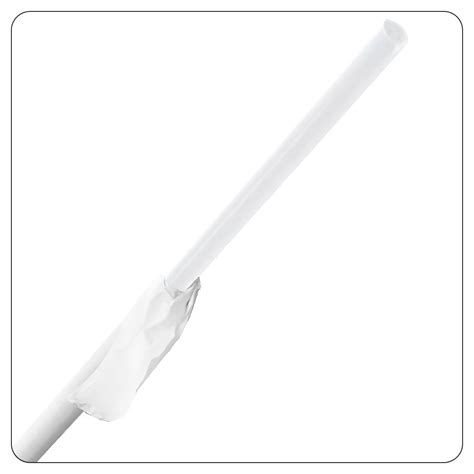 Giant Translucent Wrapped Straw 10″ Skyplasticcorp
