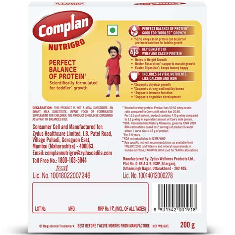 Buy Complan Nutrigro Creamy Vanilla 200 G Online And Get Upto 60 Off At