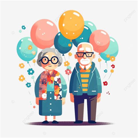조부모의 날 할아버지 할머니 제전 Png 일러스트 및 이미지 에 대한 무료 다운로드 Pngtree
