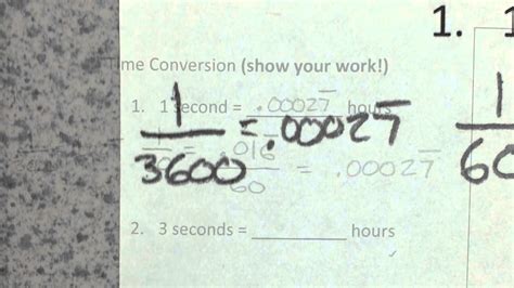 Unit Conversion And Speed Calculation Youtube